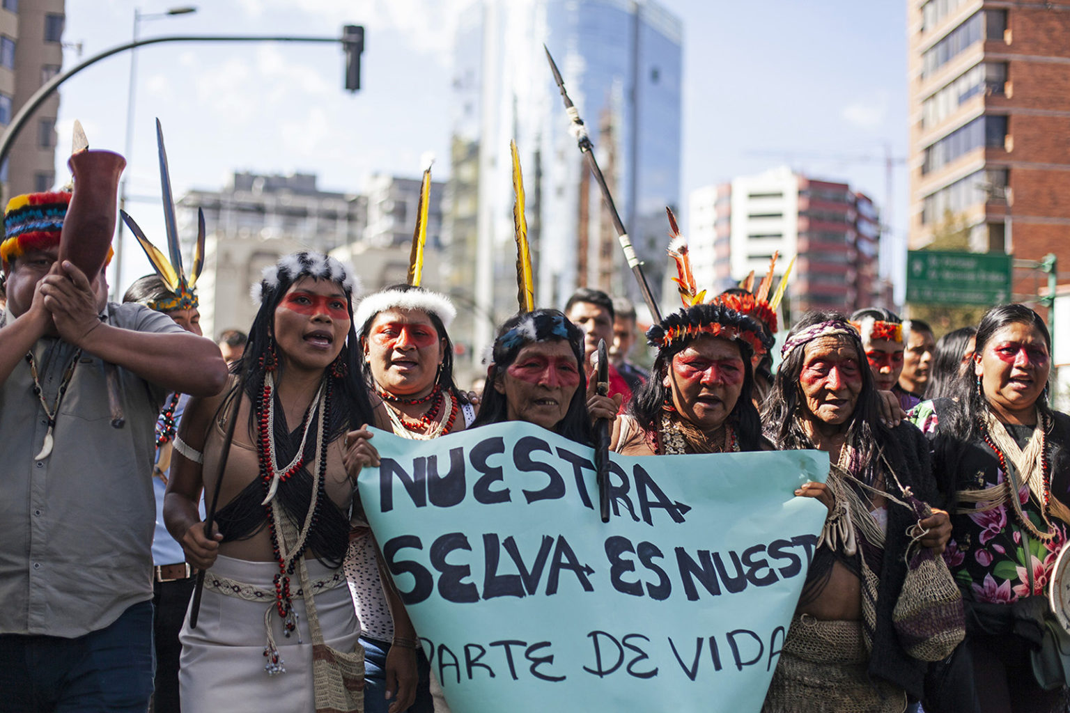 Jaime Vargas, President of national indigenous organization CONAIE ...